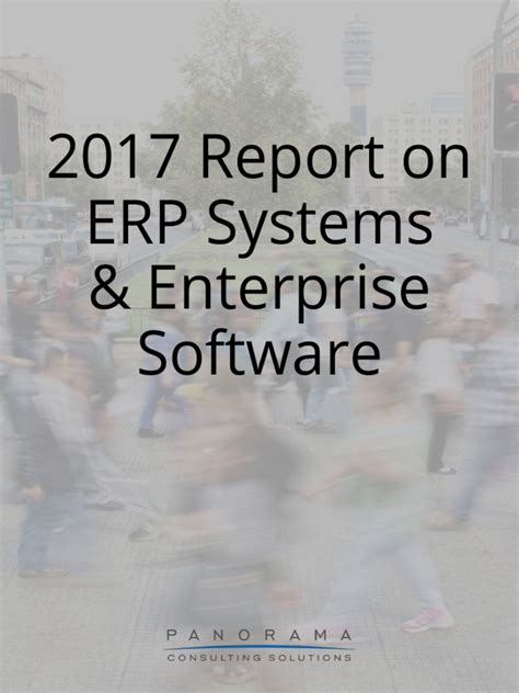 2017 Erp Panorama Report Pdf Enterprise Resource Planning Economies