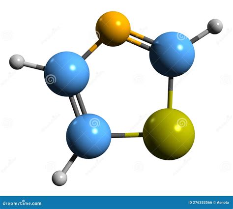 3d Image Of Thiamine Skeletal Formula 276343576