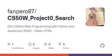 Github Fanpero Cs W Project Search Edx Cs S Web Programming With Python And Javascript