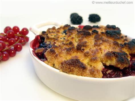 Crumble aux fruits rouges Fiche recette illustrée Meilleur du Chef