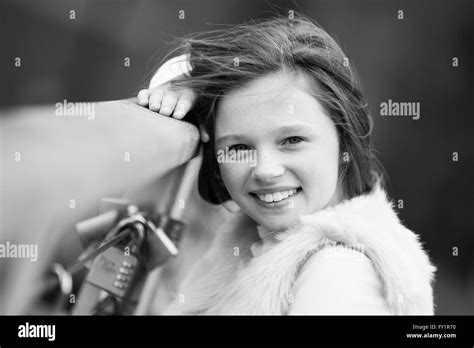 Young Pretty Girl Posing Outdoors In An Urban Location Leeds West