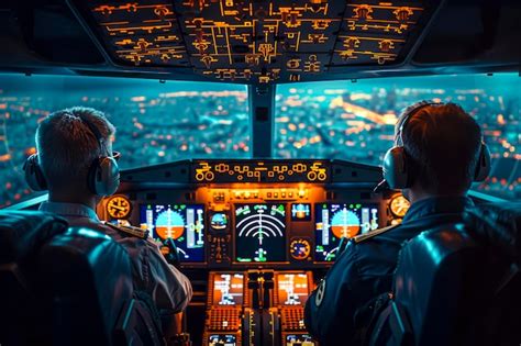 Premium Photo International Flight Captains A Male And Female Pilot