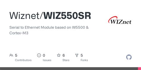GitHub Wiznet WIZ550SR Serial To Ethernet Module Based On W5500 Cortex M3