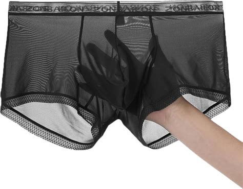 Jinshi Ice Silk Mens Sexy Underwear For Play Straight Men Semi See