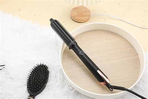 Hair Styler Electric Rise Hot Smoothing Brush Heated Hair Brush Ptc