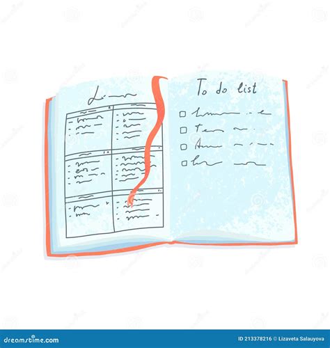 Illustration Dun Journal Papier Isolé Sur Blanc Illustration De