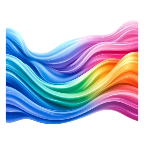 Colorful Flowing Waves With Soft Gradient And Abstract Design Effects 56098817 Png
