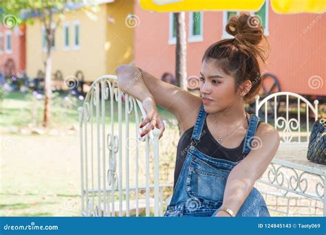 Young Thai Girl Model Posing Stock Image Image Of Clothing Country