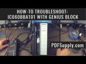 How To Troubleshoot IC BBA GE Genius Block Proficy Machine