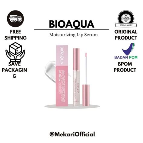 Jual Bioaqua Lip Serum Bibir 4ml Moisturizing Berubah Warna Pink Lip