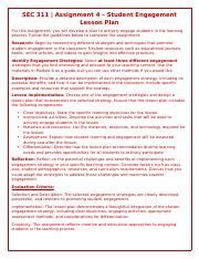 Engage Students Strategies And Lesson Planning For Active Course Hero