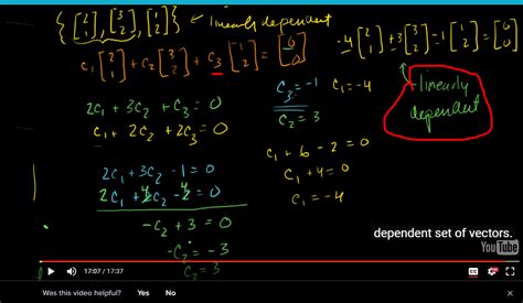 A Very Simple Linear Algebra Question About Proofing Linear Dependence