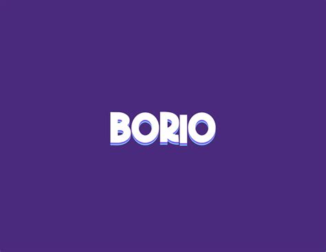 Borio Rebranding Behance