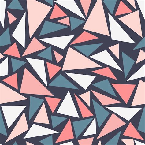 Premium Vector Mosaic Pattern With Triangles