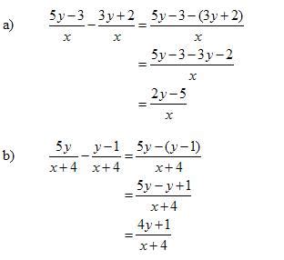 Subtracting Rational Expressions Solutions Examples Videos