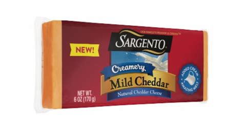 Sargento® Creamery Mild Cheddar Chunk Cheese 6 Oz King Soopers