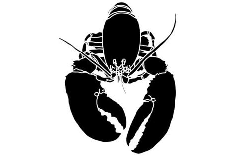 Lobsters Silhouette Vector Graphic By Arsa Adjie · Creative Fabrica