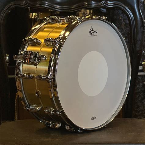 New Gretsch 65x14 Usa Bell Brass Snare Drum Badges Drum Shop