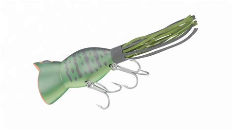 Arbogast Hula Popper Topwater Fishing Lure 3d Model Cgtrader