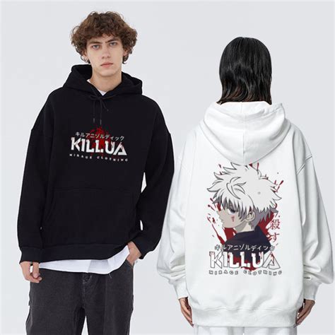 Mens Hoodie Jacket Couple Shirt Unisex Oversize Japanese Anime Killua Hunter×hunter Lazada Ph