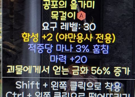 목걸이 봐주세요 디아블로2 득템and자랑 게시판 디아블로2 인벤