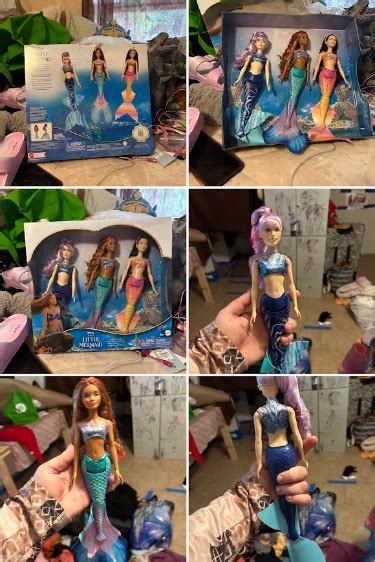Disney The Little Mermaid Ariel Sisters Doll Set With 3 Fashion Mermaid