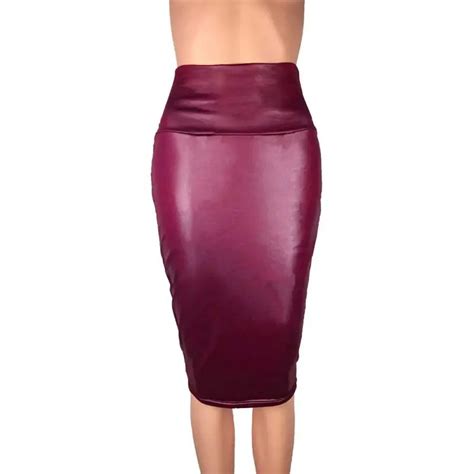 Women Sexy Back Split Package Hip Skirts Fashion High Waist Solid