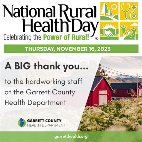 Celebrating National Rural Health Day 2023 Garrett County Health
