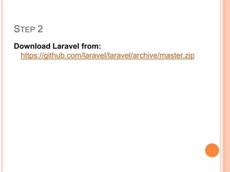 How To Install Laravel Framework In Windows Ppt