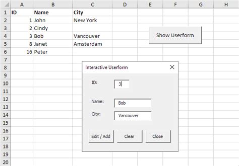 interactive userform in excel vba step by step tutorial