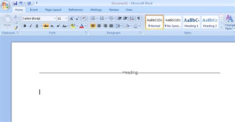 How To Add Line In Header Microsoft Word - Design Talk