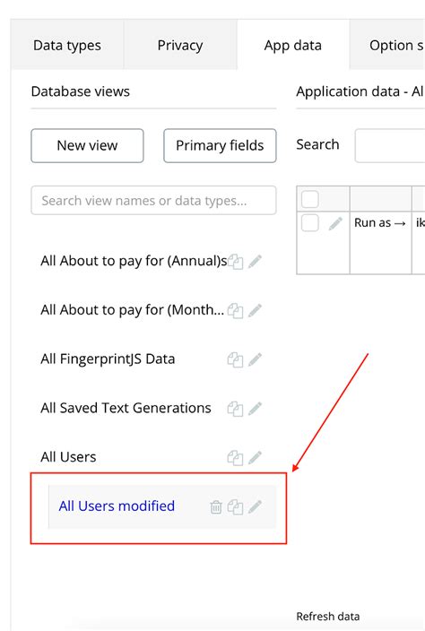 What Is All Users Modified Database Bubble Forum