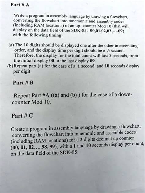 Solved The Following Would Be Done Using An Sdk 85 Part A Write A