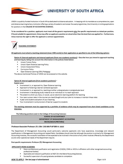 Advert Department Of Management Accounting Nov 2023 Media Pdf