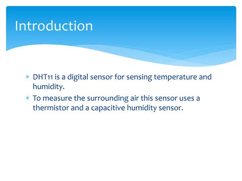 dht11 temperature and humidity sensor pptx