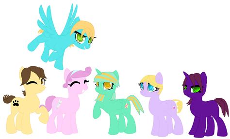 Oc Mane 6 4 By Pega Artist On Deviantart