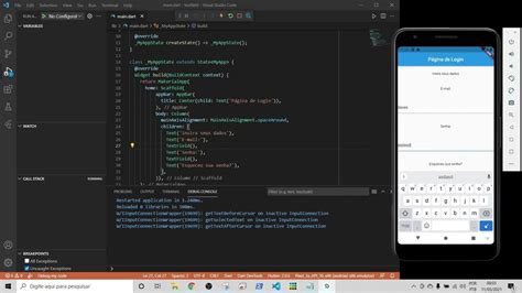 Formulários em FLUTTER TextField em Formulário em Flutter Aula 1 Desktop screenshot