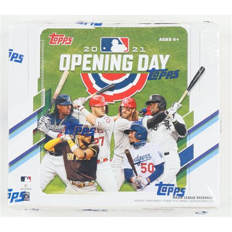 2021 Topps Opening Day Baseball Hobby Box With 36 Packs Pristine