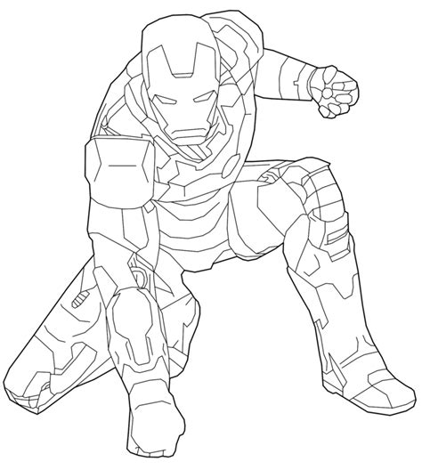 Download Iron Man Line Art Hd Png Download Vhv