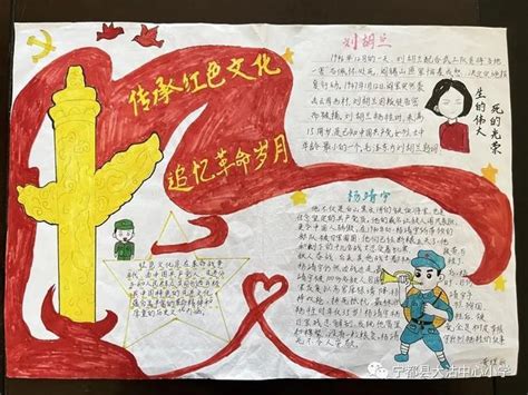 寻访身边的红色基因手抄报 身边的英语手抄报 普车都