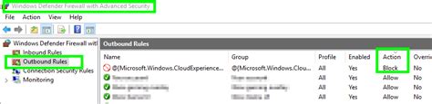 networking windows 10 private firewall blocks all internet traffic