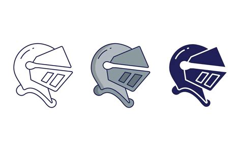 Knight Helmet Vector Icon 23165593 Vector Art At Vecteezy