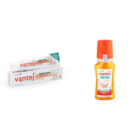 Buy Vantej Sensitivity Protection Toothpaste 100 Gms And Aqua Mouthwash Advanced Protection For