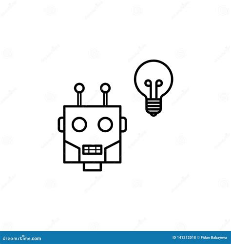 Robotics Machine Outline Icon Signs And Symbols Can Be Used For Web