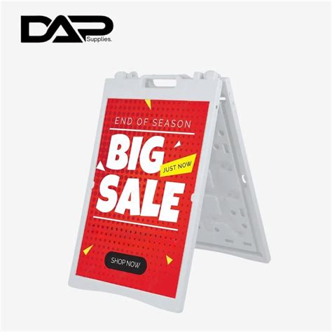 dap supplies outdoor portable water injection a frame sign stand