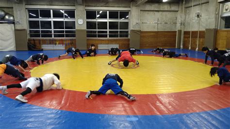 滑川ジュニアレスリングチーム 202518 滑川高校レスリング場 全体練習