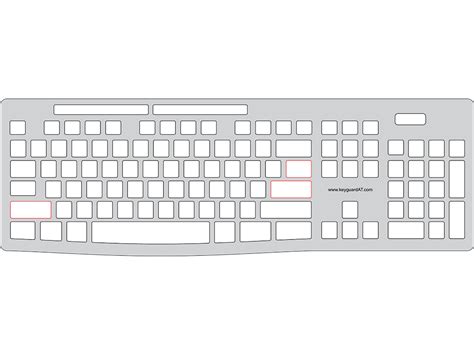 Logitech K270 Wireless Keyboard Keyguard 555