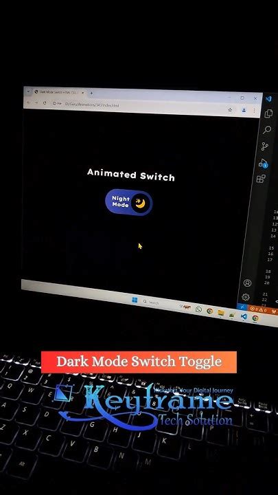 Dark Mode Switch Html Css Javascript Youtube