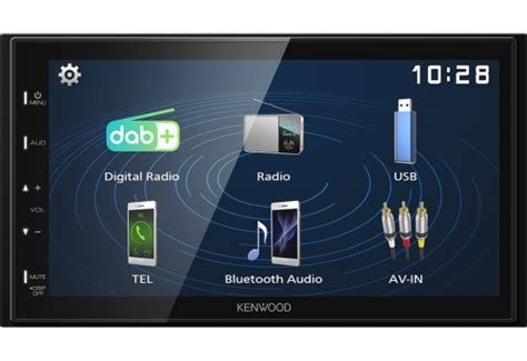 Kenwood Dmx129dab 2 Din Dab Bluetooth Android Usb Mirroring