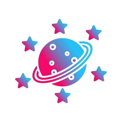 Saturn Vector Icon 19643112 Vector Art At Vecteezy